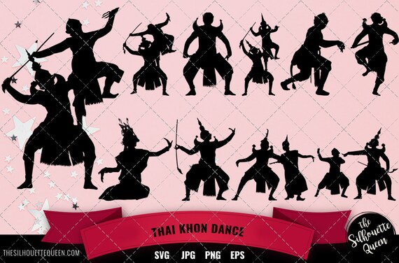 Thai Khon Dance Svg Dance Cricut Files Cut Files Dancer | Etsy