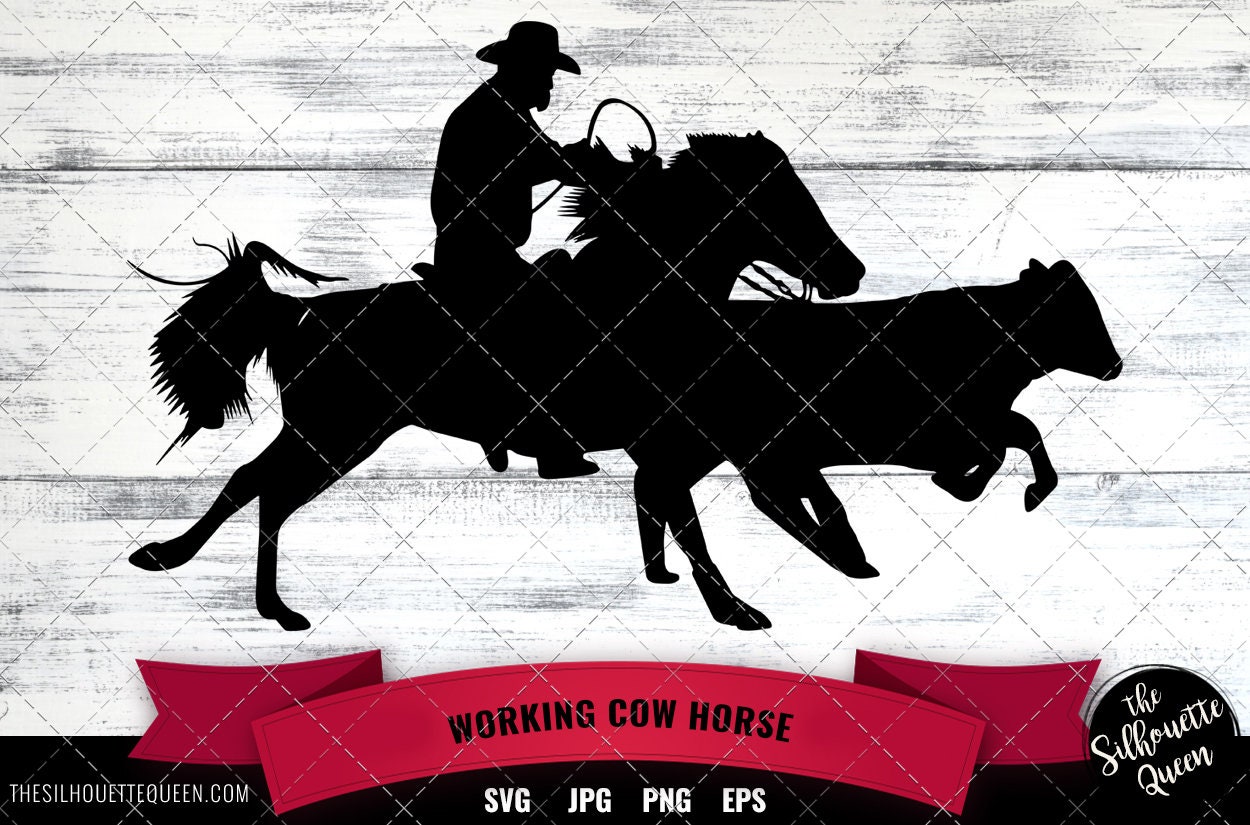 Working Cow Horse Western-style Svg Cowboy Svg Rancher Svg - Etsy