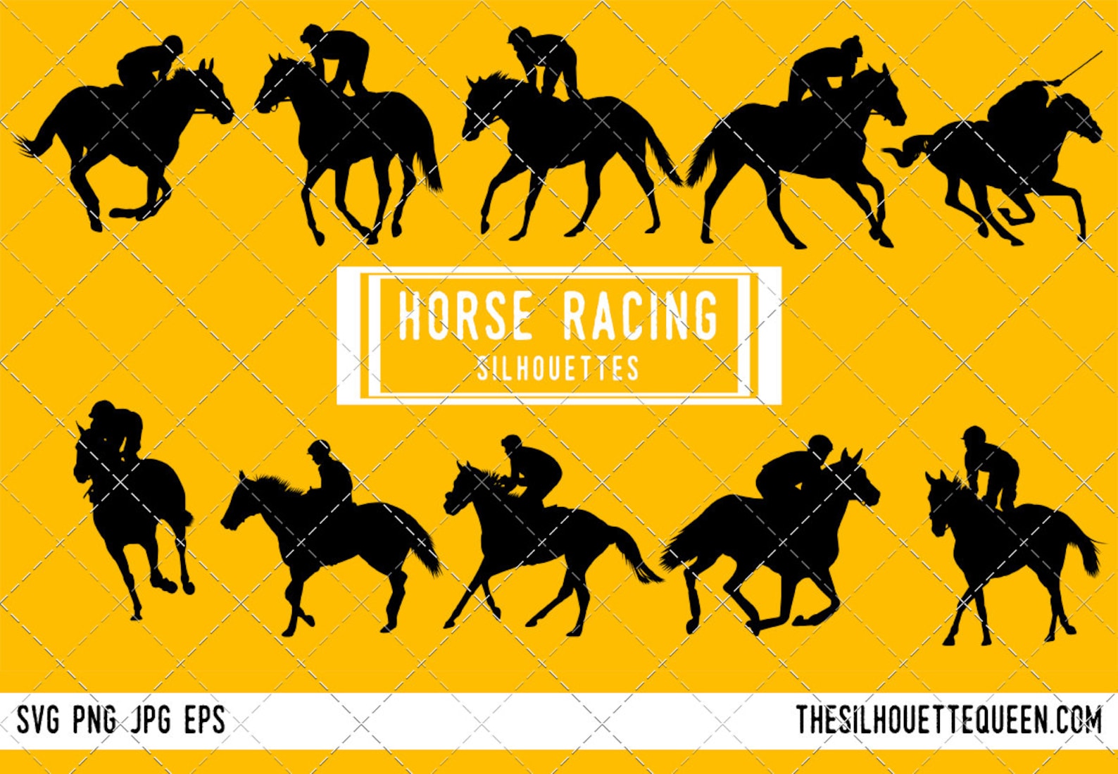 Horse Racing SVG Bundle,derby SVG, Cut Files for Silhouette Studio ...
