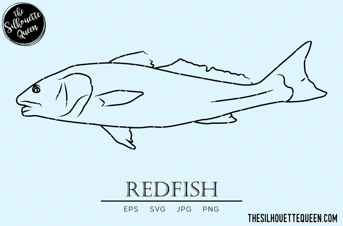 Redfish Svg Salt Water Fish Svg Marine Svg Aquatic Svg - Etsy
