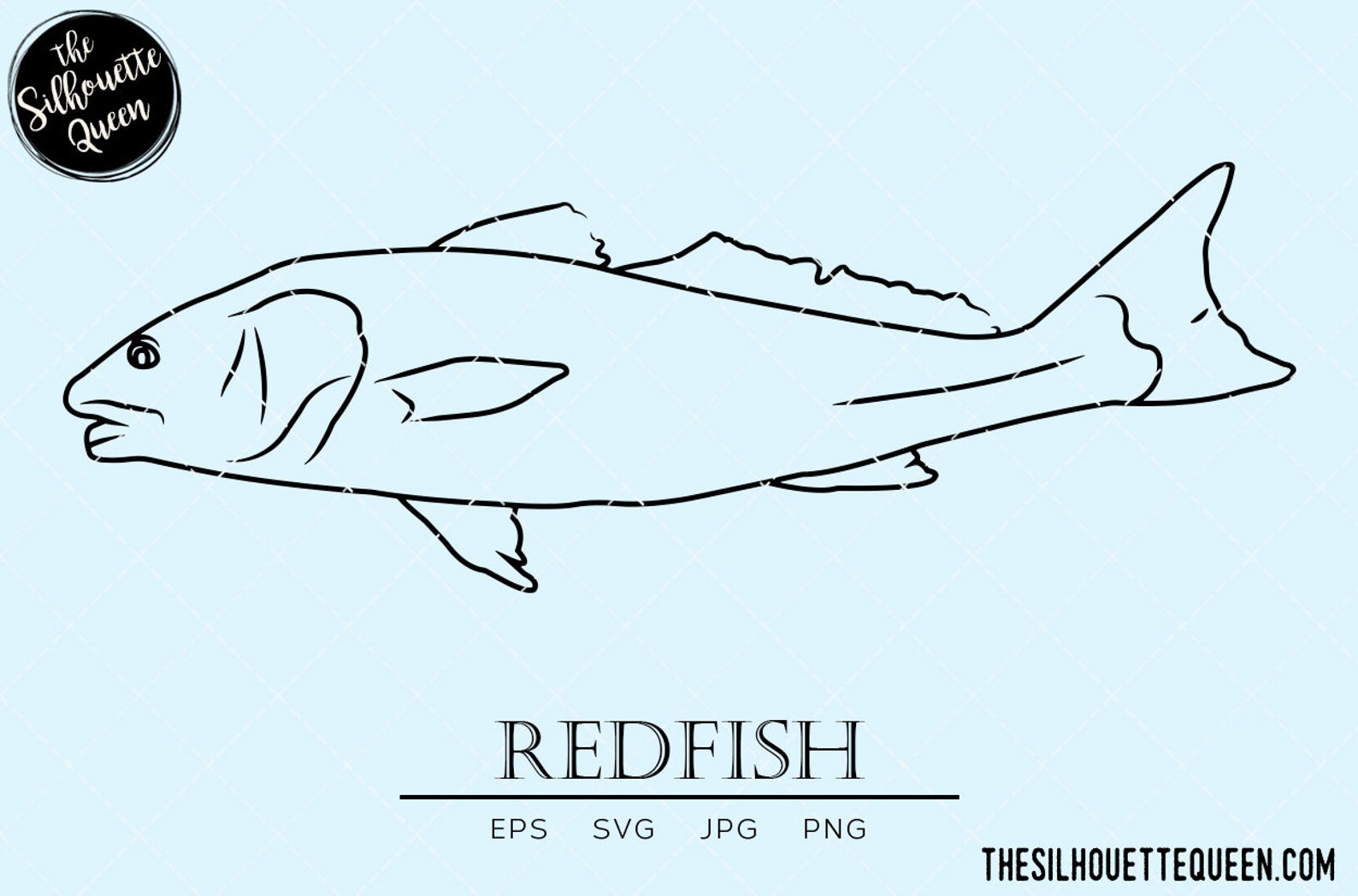Redfish Svg Salt Water Fish Svg Marine Svg Aquatic Svg - Etsy