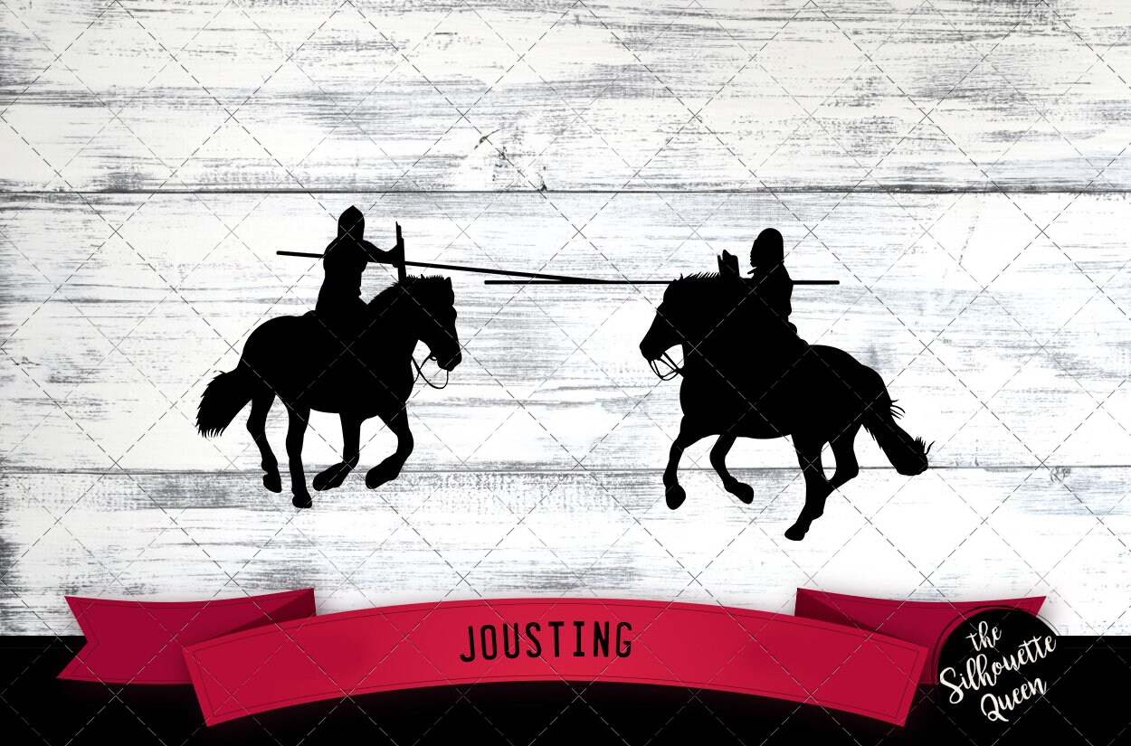 Jousting Svg Knight Svg Horseback Svg Horseman Svg Country | Etsy