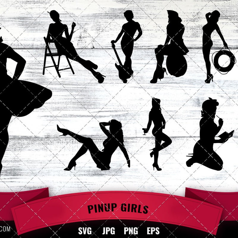 Sexy Pinup Girl Svg - Etsy