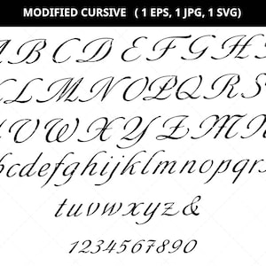 Modified Cursive Svg Calligraphy Svg Handwriting Svg - Etsy