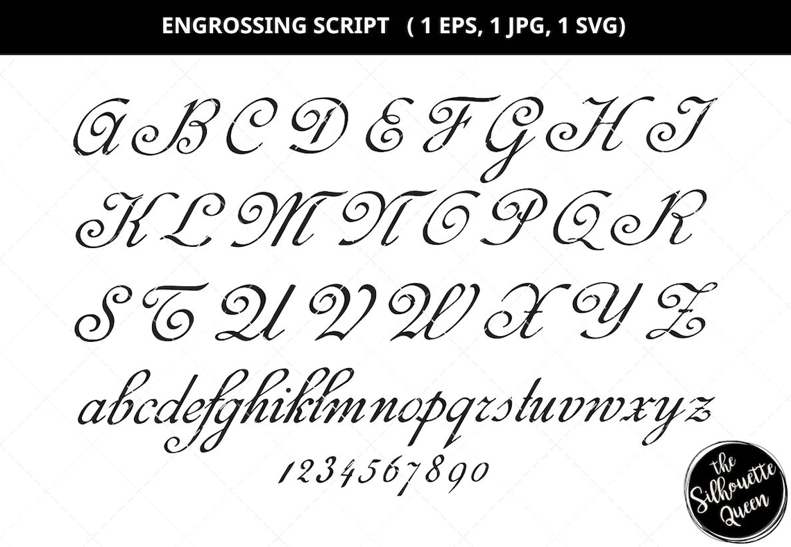 Engrossing Script Svg, Calligraphy Svg, Handwriting Svg, Capital ...
