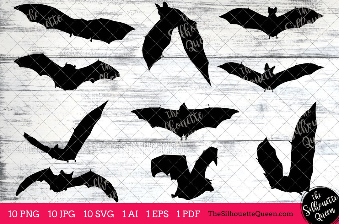 Vampire Bat Svg, Bat Monogram, Bat Svg File,cuttable, Bat Svg Bundle ...