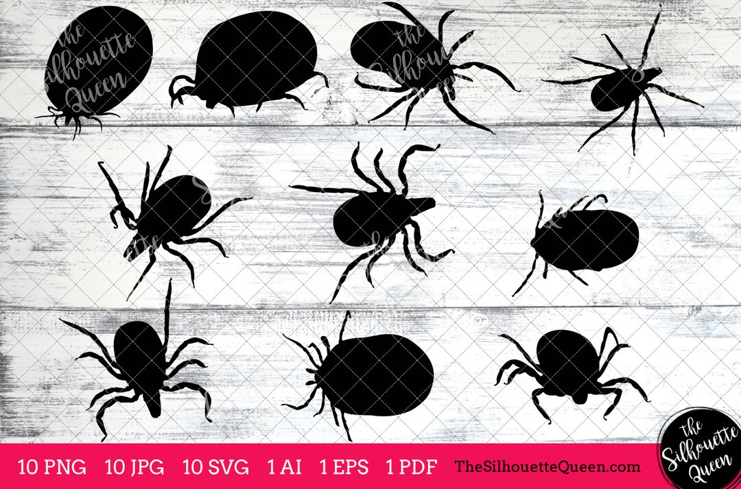 Tick Insect Svg, Tick Bug Monogram, Tick Svg File, Tick Cuttable ...
