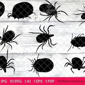 Tick Insect Svg, Tick Bug Monogram, Tick Svg File, Tick Cuttable ...