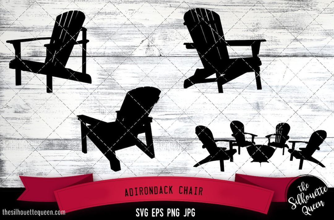 Adirondack Chair Silhouette Vector | Adirondack Chair SVG | Clipart ...