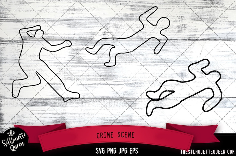 Crime Scene SVG, Silhouette, Logo, Crime Scene SVG Cut Files for Cricut ...