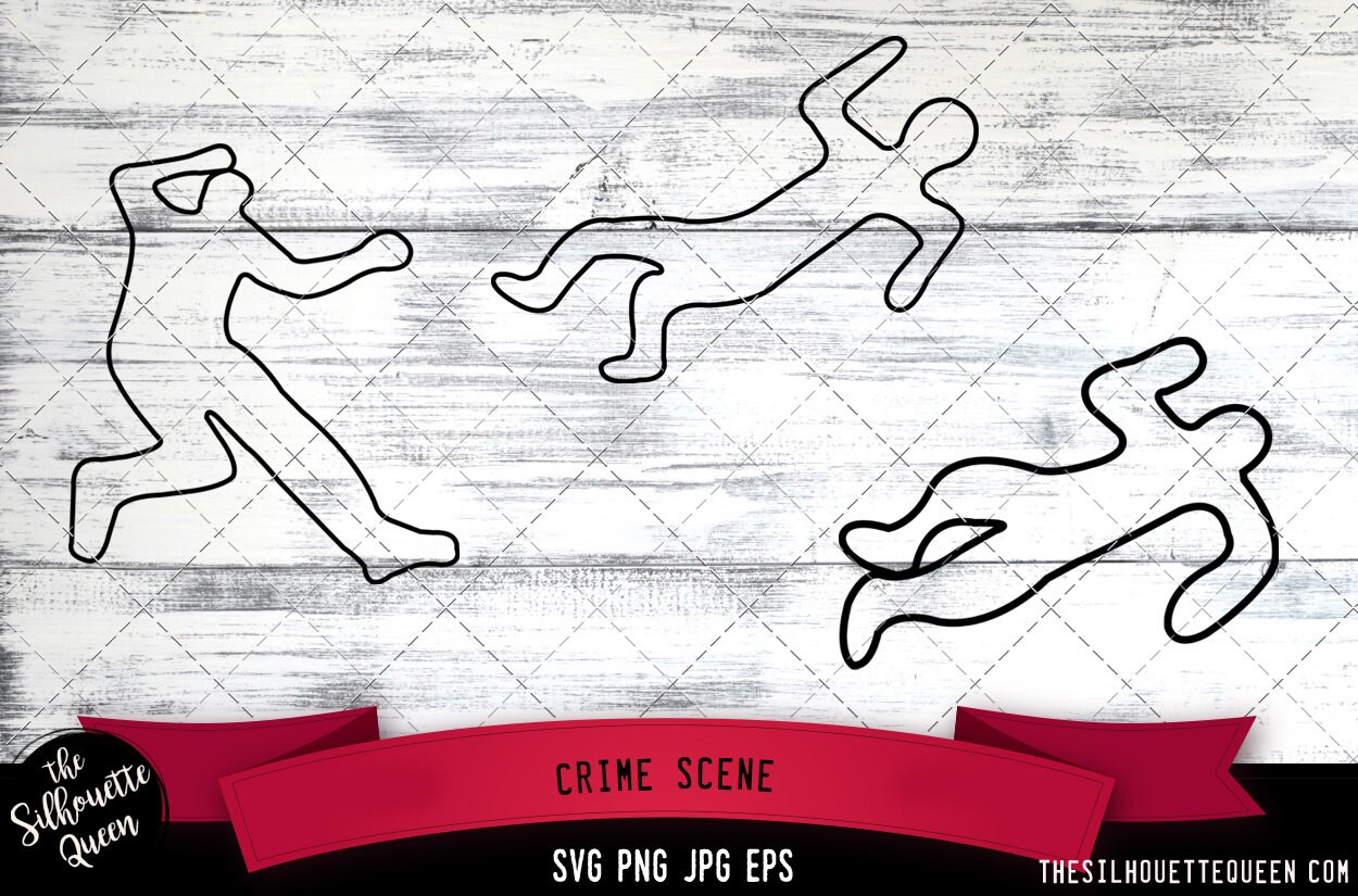Crime Scene SVG Silhouette Logo Crime Scene SVG Cut Files - Etsy Australia