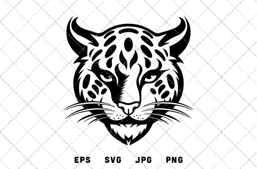 Ocelot Mascot Graphics - JPG, SVG, PNG- Digital Download With ...