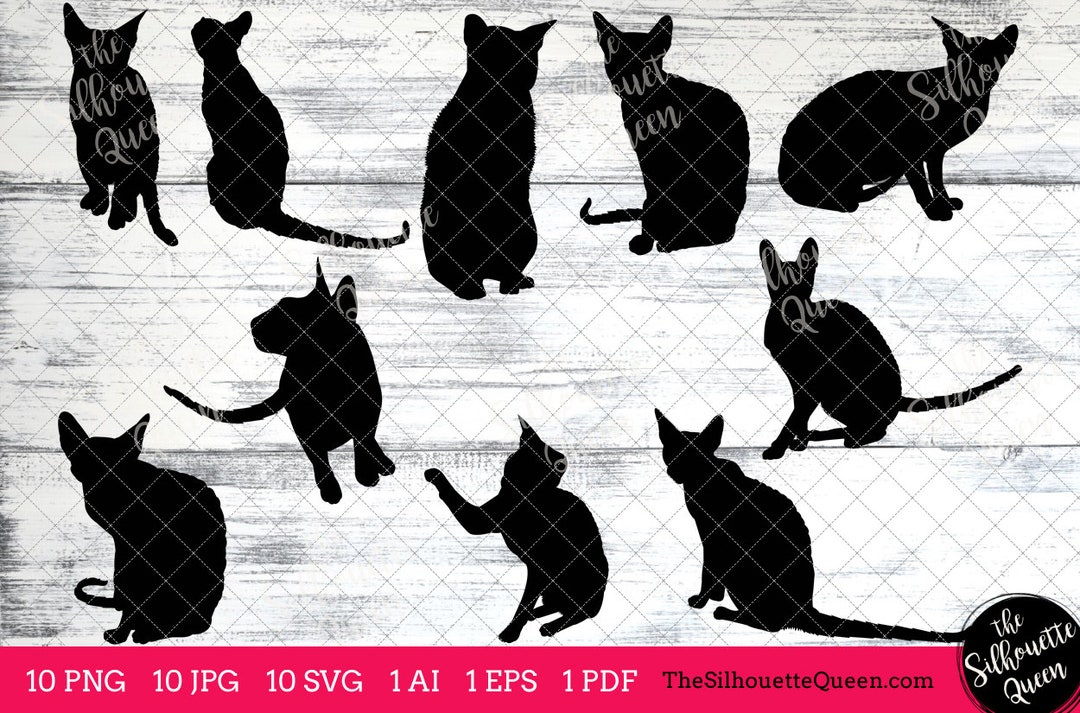 Cornish Rex Cat Svg, Cat Monogram, Cat Svg File, Clipart Vector, Cat ...