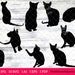 Cornish Rex Cat Svg, Cat Monogram, Cat Svg File, Clipart Vector, Cat ...