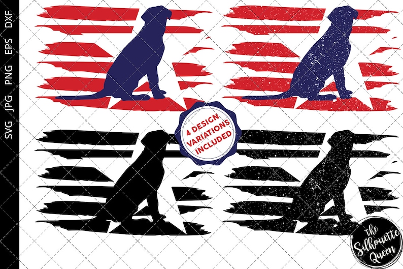Labrador Retriever Dog Flag Svg pet Svg American Flag - Etsy