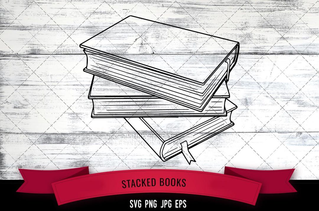 Books SVG File,library Books Svg,school Books SVG -commercial ...