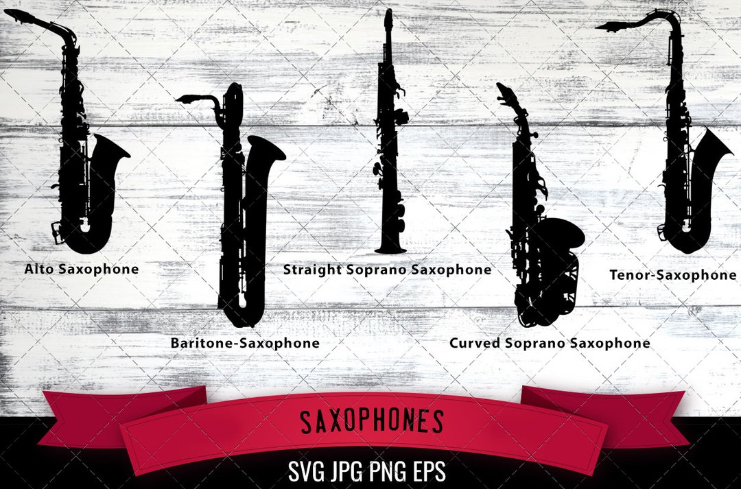 Saxophone SVG, Musical Instrument SVG, Logo - Digital Download With ...
