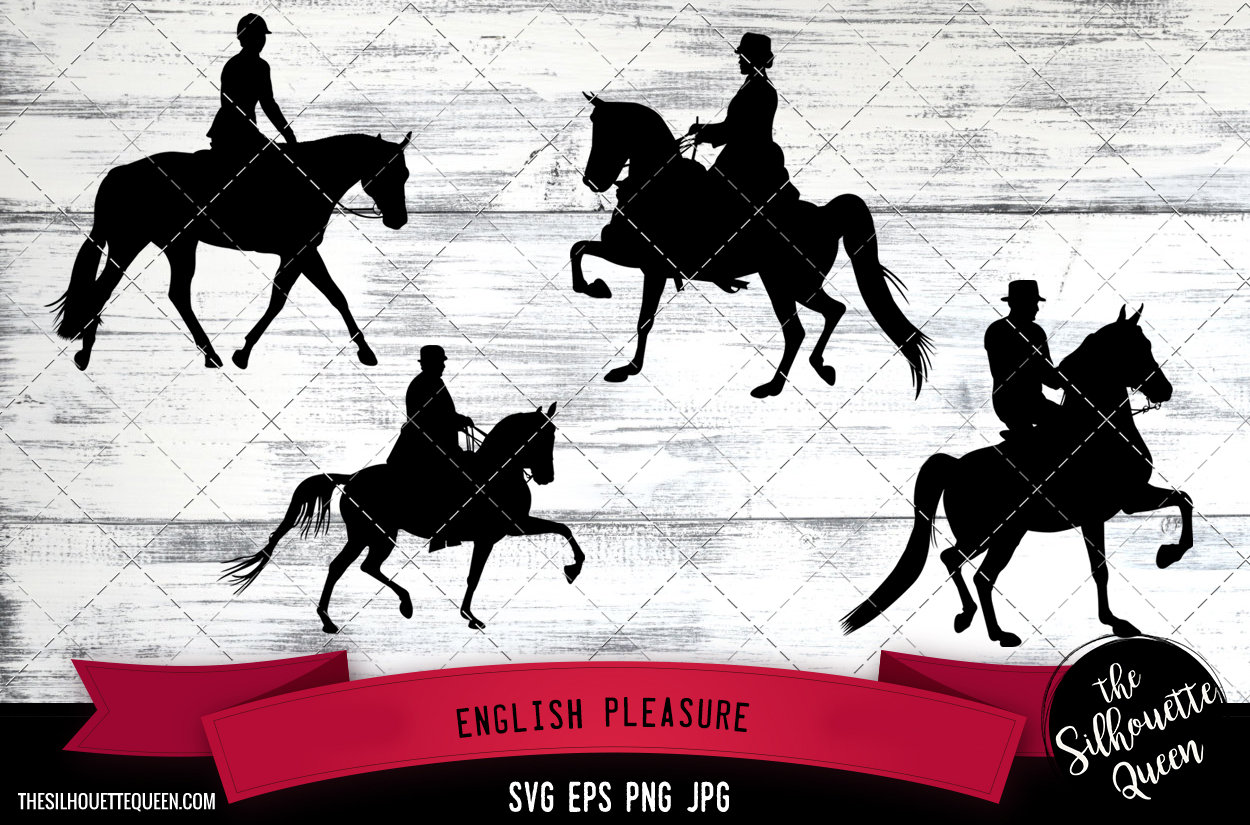 English Pleasure Horse Silhouette
