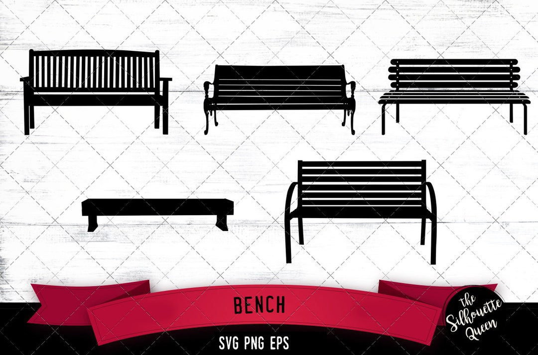 Bench Svg, Wooden Bench Svg, Garden Bench Svg, Slatted Bench, Outdoor ...