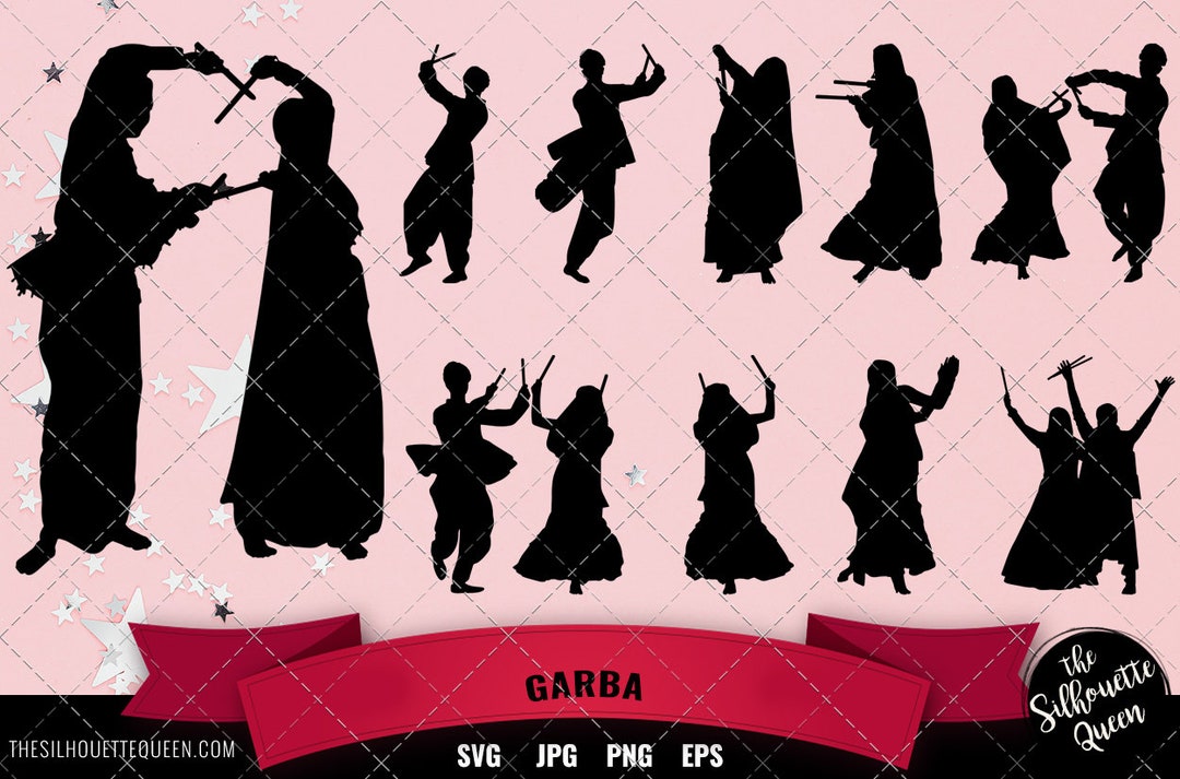 Garba Dance Svg, Indian Dance Cricut Files, Cut Files, Dancer ...
