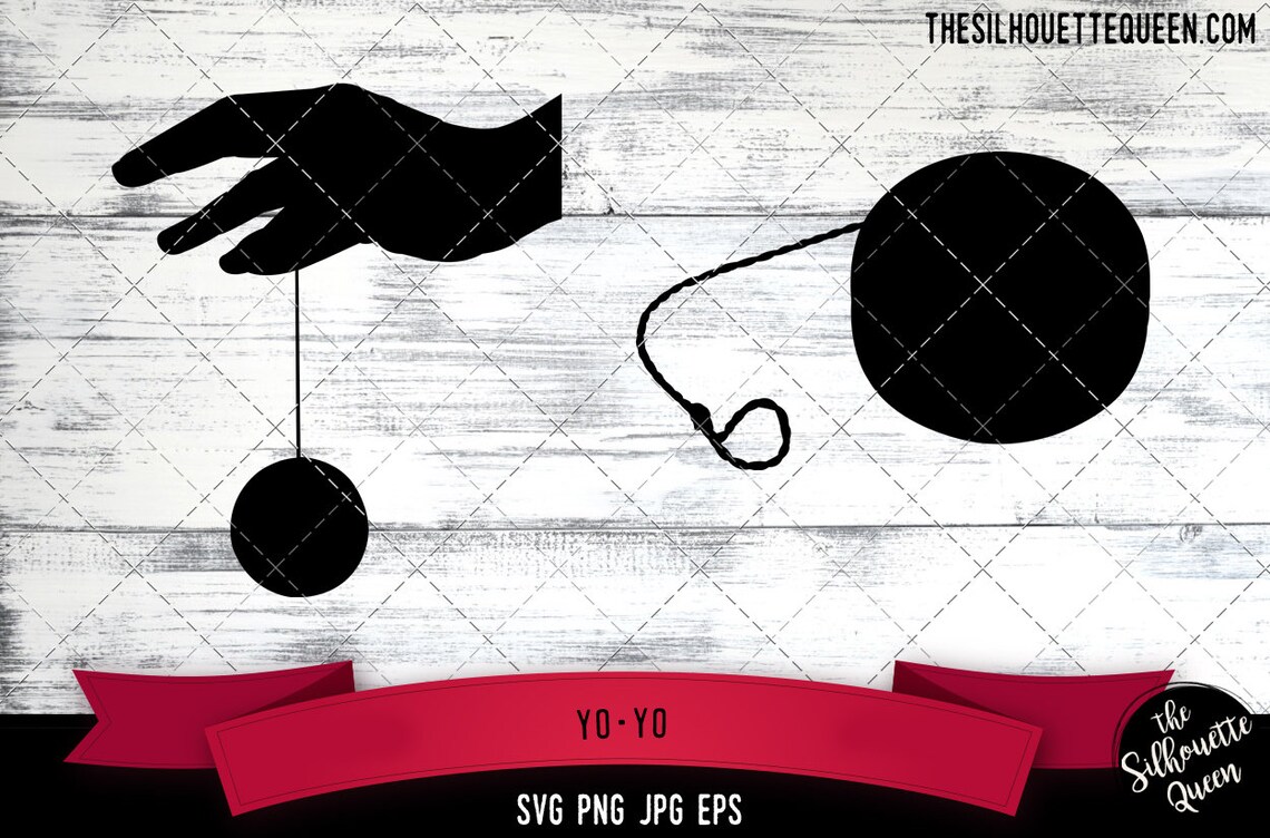 Yo-yo SVG, Silhouette, Logo, Yo-yo SVG Cut Files for Cricut Design, Yo ...