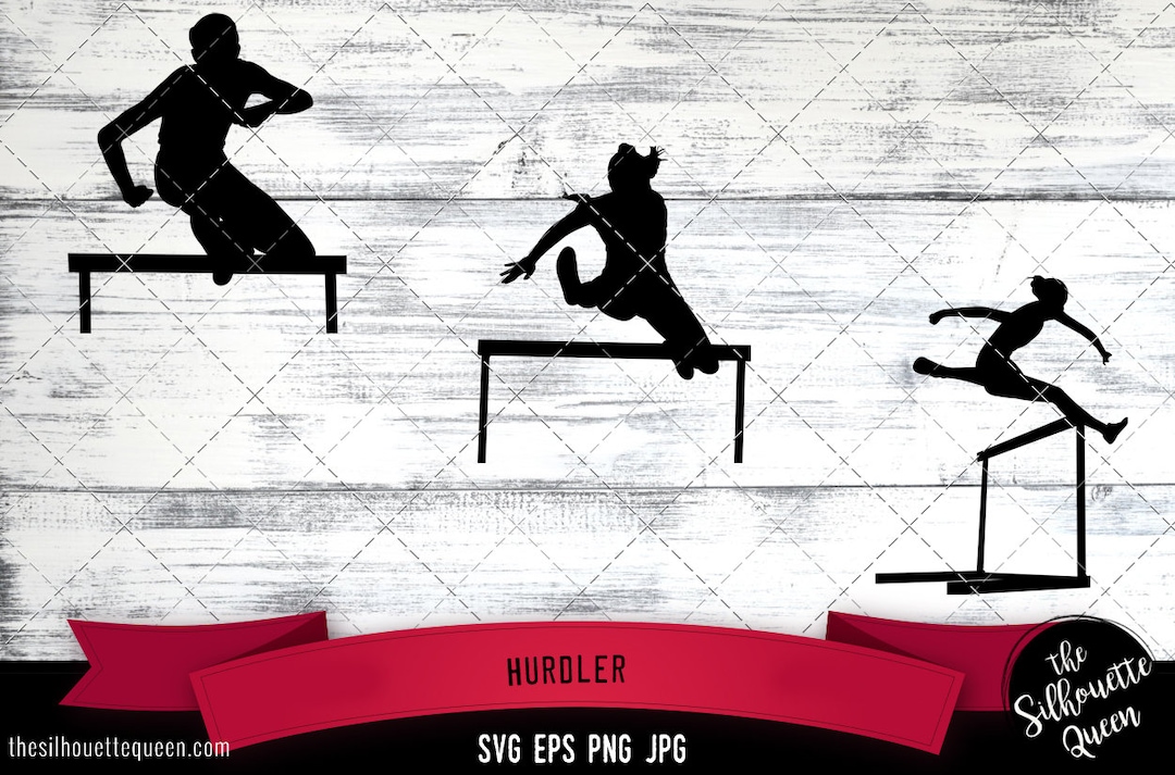 Hurdler Silhouette Vector | Hurdler SVG | Clipart | Graphic | Cutting ...