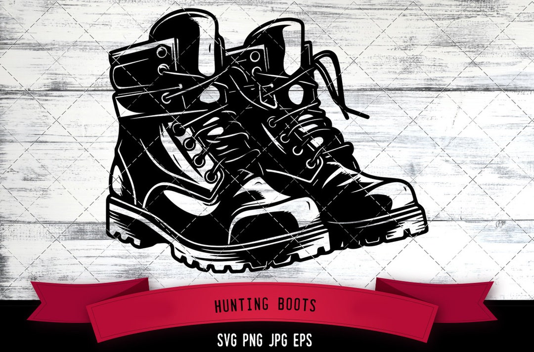 Jagdstiefel SVG, Jäger SVG, Logo - Digitaler Download mit kommerzieller ...