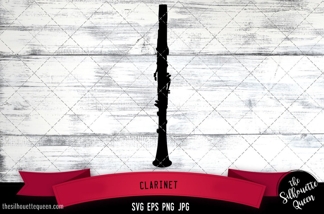 Clarinet Silhouette Vector | Clarinet SVG | Clipart | Graphic | Cutting ...