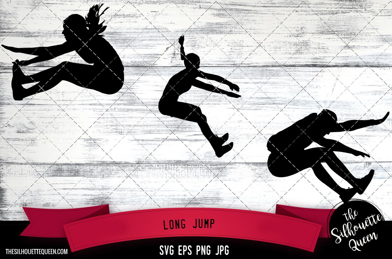 Long Jump Silhouette Vector |long Jump SVG | Clipart | Graphic ...