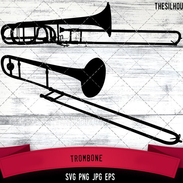Trombone Svg - Etsy