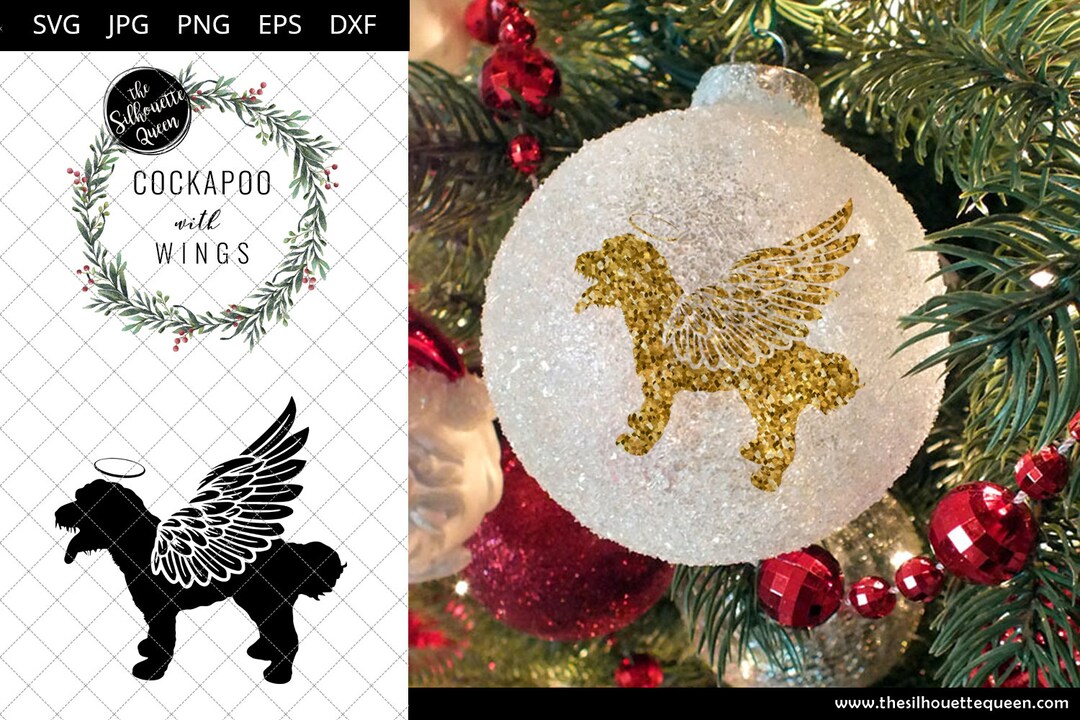 Cockapoo #7 With Wings SVG, Pet Memorial, RIP Angel, in Loving Memory ...