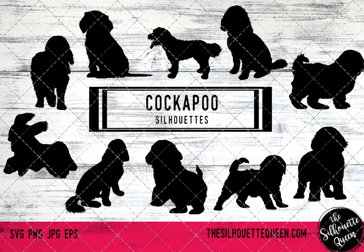Cockapoo Dog Svg Dog Svg Dog Monogram Svg Dog Svg Files - Etsy