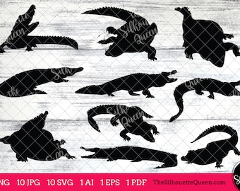 Alligator Head SVG Clipart Cut Files Silhouette Cameo Svg for - Etsy