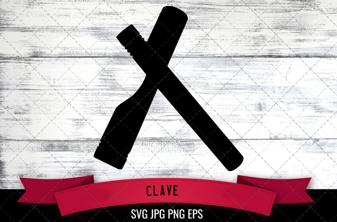 Clave SVG, Musical Instrument SVG, Logo - Digital Download With ...
