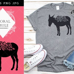 Floral Mule Svg, Feminine Mule Monogram, Svg File,cuttable, Cute Mule ...