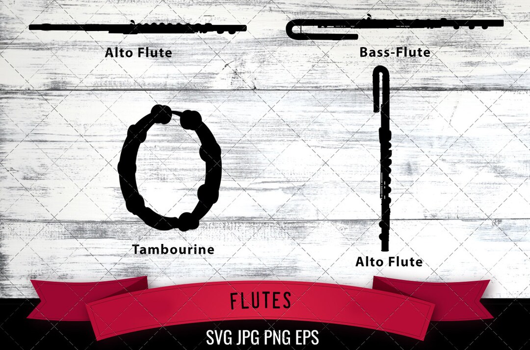 Flute SVG, Musical Instrument SVG, Logo - Digital Download With ...