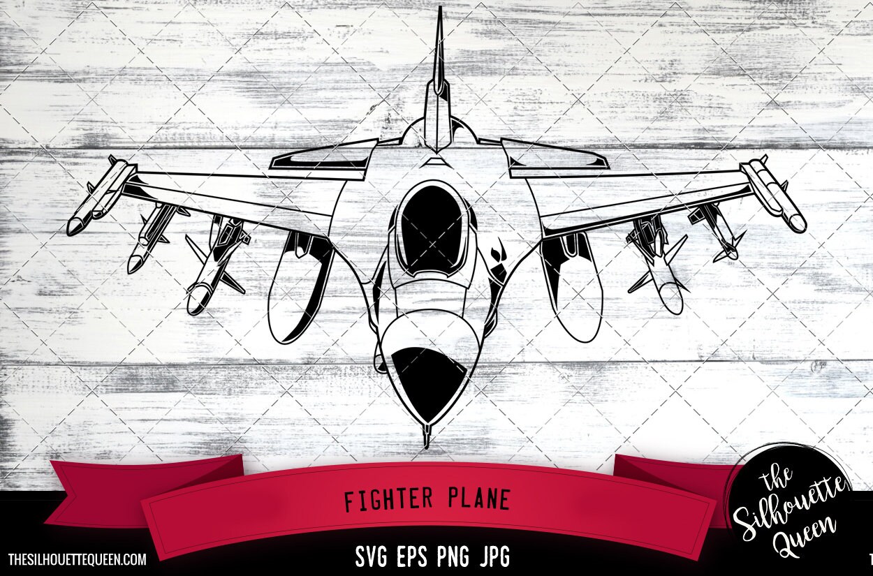 Fighter Jet Plane Vector Clipart