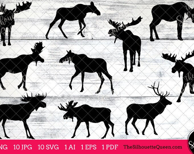 Moose Svg, Moose PNG, Moose Vector - Etsy Canada