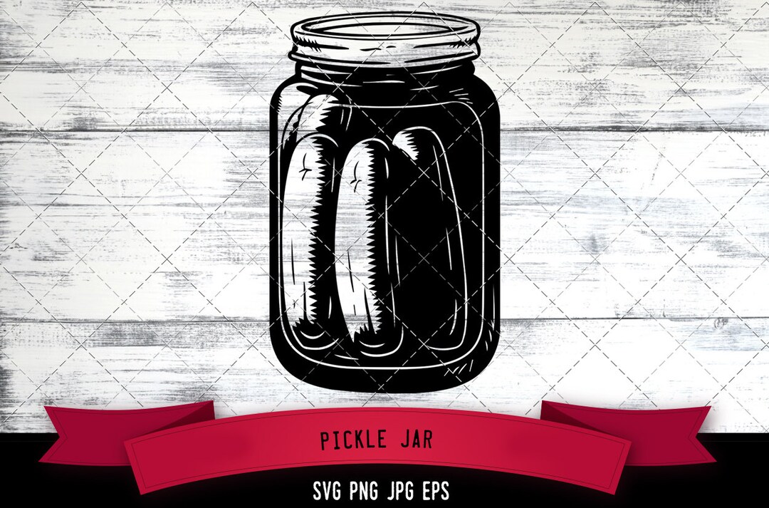 Pickle Jar SVG, Pickles SVG, Logo - Digital Download With Commercial ...