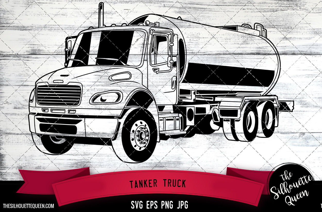Tanker Truck Vector Logo, Transportation Rental Company, Clipart ...