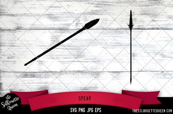 Spear SVG Silhouette Logo Spear SVG Cut Files for Cricut - Etsy
