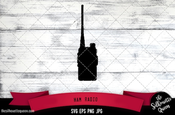 Ham Radio Silhouette Vector Ham Radio SVG Clipart | Etsy