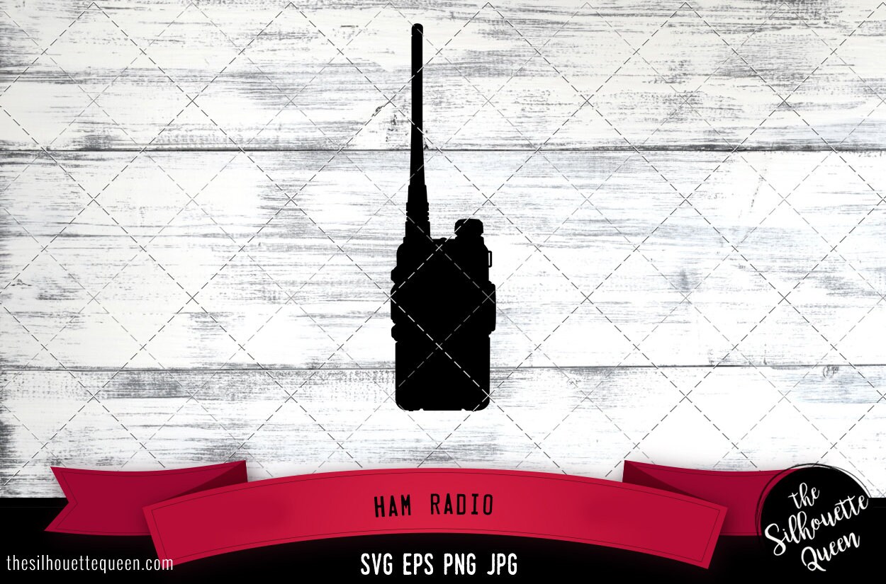 Ham Radio Silhouette Vector Ham Radio SVG Clipart - Etsy