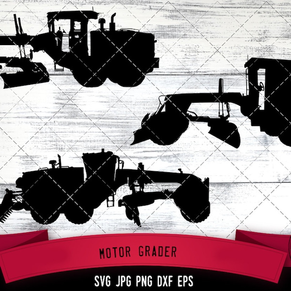 Road Grader Svg - Etsy