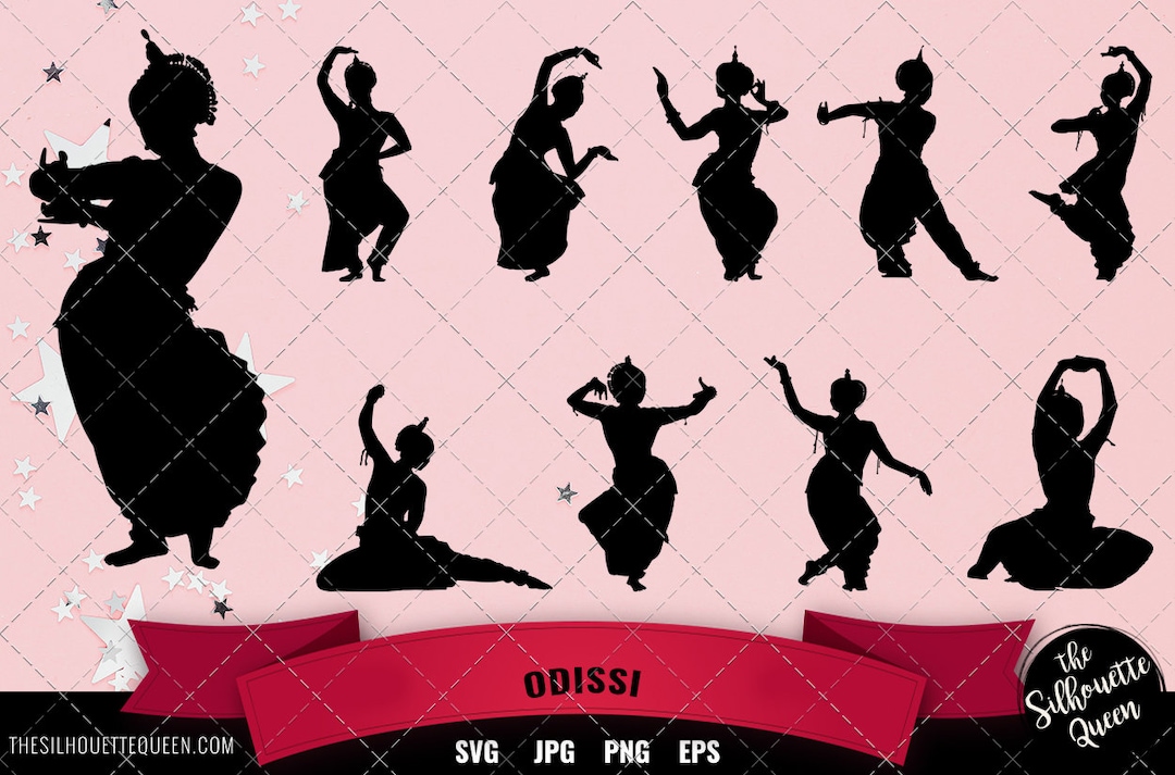 Odissi Dance Svg, Indian Dance Cricut Files, Cut Files, Dancer ...