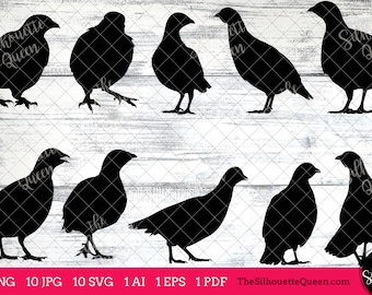 Png Chukar Bird Silhouette - Etsy