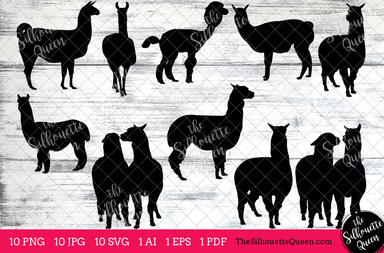 Alpaca Svg Alpaca Monogram Alpaca Svg Filecuttable Alpaca - Etsy