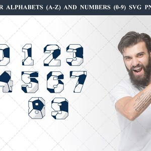 Soccer Alphabet A-z Svg, Soccer Number 0-9 Svg, Alphabet Clipart ...
