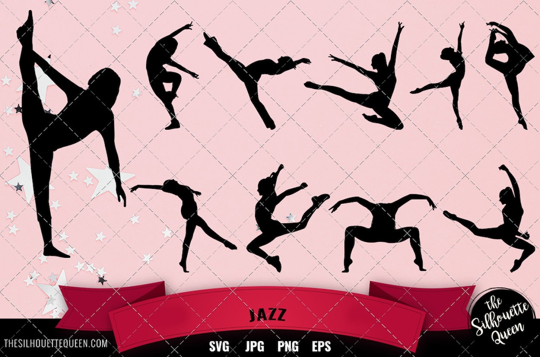 Jazz Dance Svg, Dance Cricut Files, Cut Files, Dancer Silhouette Vector ...