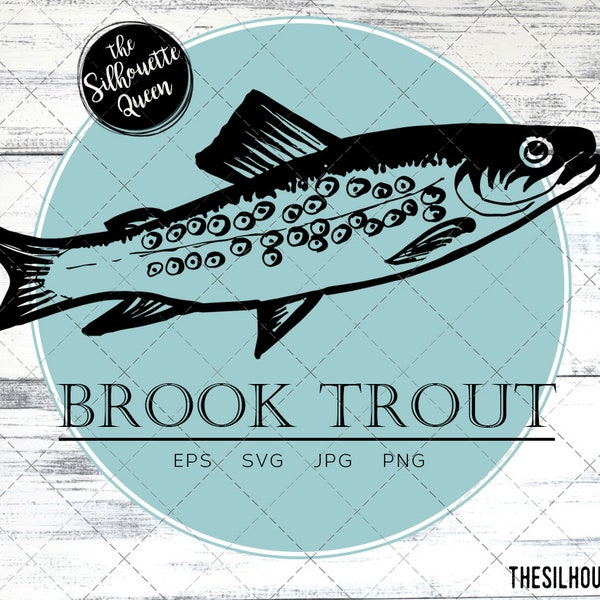 Brook Trout Clipart - Etsy